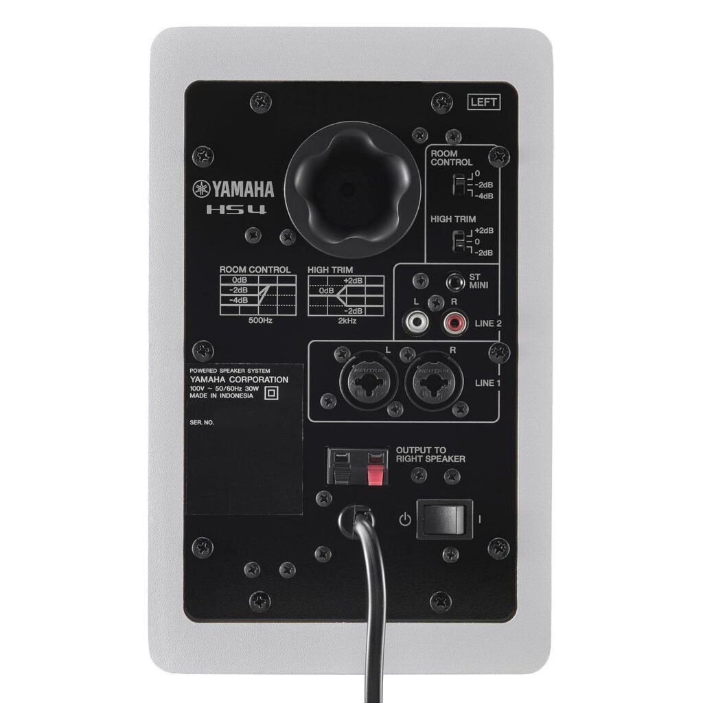 Yamaha HS5 Pair - 5" Powered Studio Monitors, White