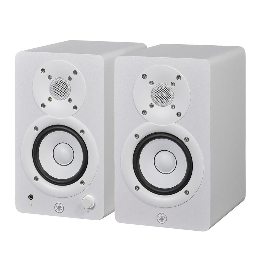Yamaha HS5 Pair - 5" Powered Studio Monitors, White